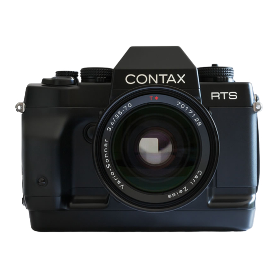 CONTAX RTS III USER MANUAL Pdf Download | ManualsLib
