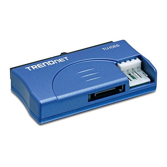 TRENDNET TU-IDES QUICK INSTALLATION MANUAL Pdf Download | ManualsLib