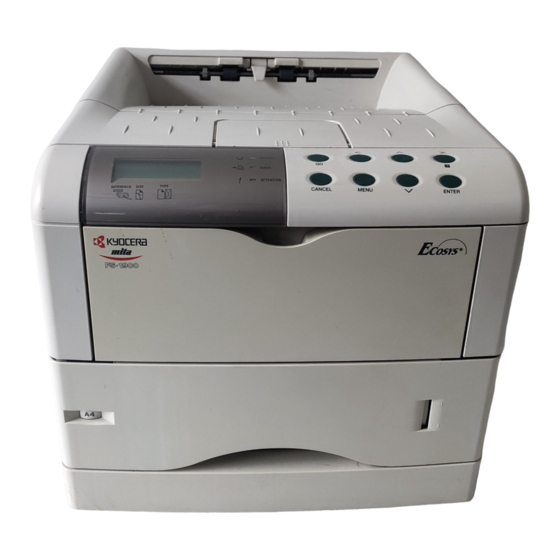 KYOCERA MITA FS-1900N OPERATION MANUAL Pdf Download | ManualsLib