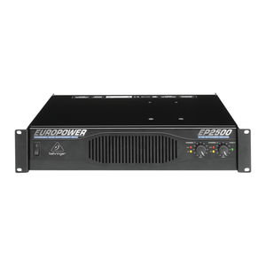 BEHRINGER EUROPOWER EP2500 AMPLIFIER USER MANUAL | ManualsLib
