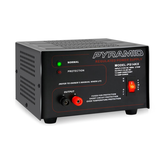 PYRAMID PS-14K INSTRUCTION MANUAL Pdf Download | ManualsLib