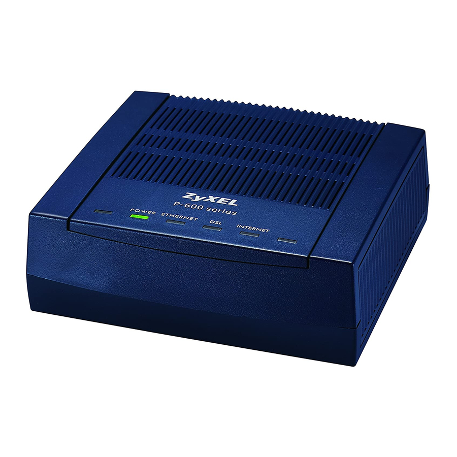 ZYXEL COMMUNICATIONS P-660R-D1 - V3 FICHE TECHNIQUE MANUAL Pdf Download ...