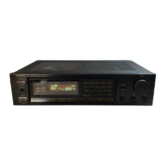 ONKYO TX-8210R INSTRUCTION MANUAL Pdf Download | ManualsLib