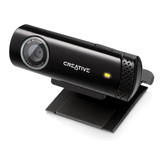 CREATIVE LIVE! CAM QUICK START MANUAL Pdf Download | ManualsLib