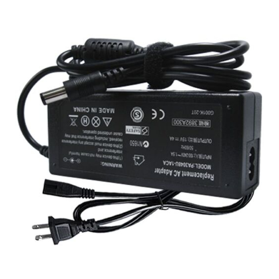 NEC VERSA TXI AC ADAPTER IMPORTANT INFORMATION Pdf Download | ManualsLib