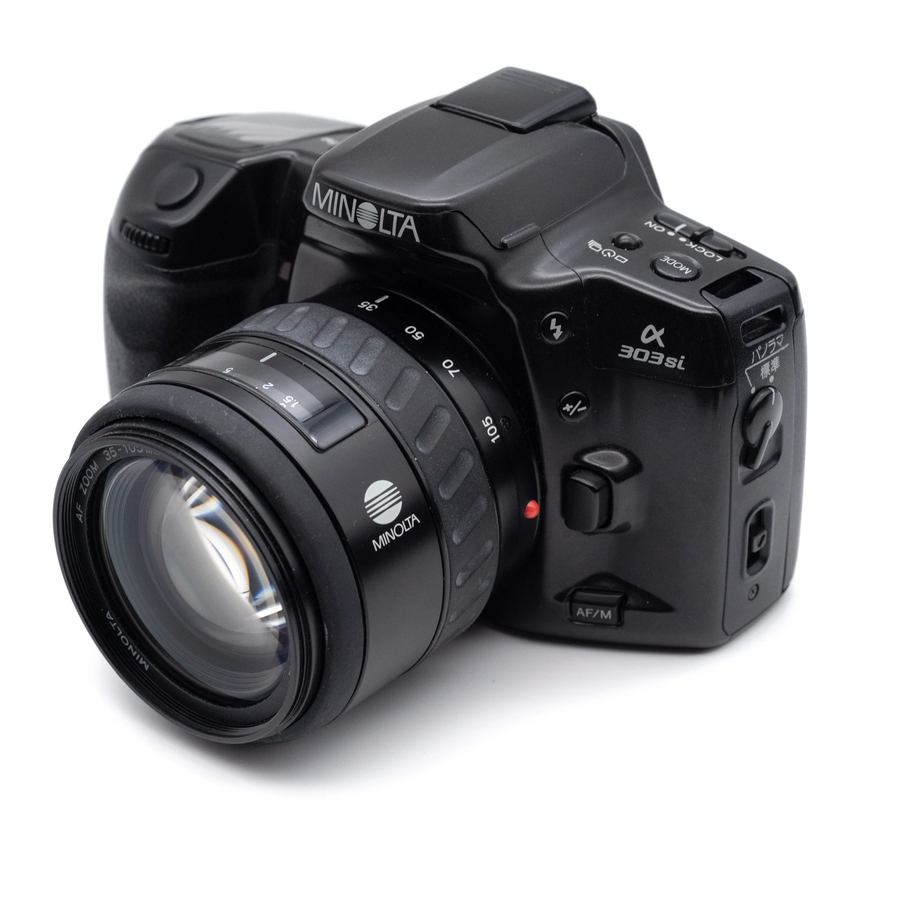 MINOLTA DYNAX 303SI - PART 2 MANUAL Pdf Download | ManualsLib