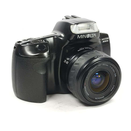 MINOLTA MAXXUM 300SI - PART 2 MANUAL Pdf Download | ManualsLib