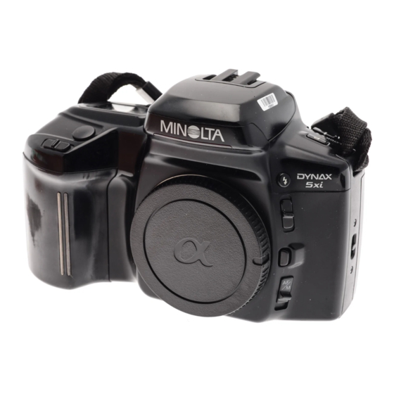 MINOLTA MAXXUM 5XI - PART 1 MANUAL Pdf Download | ManualsLib