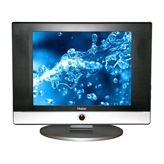 HAIER HLTDC19 - 19" LCD TV USER MANUAL Pdf Download | ManualsLib