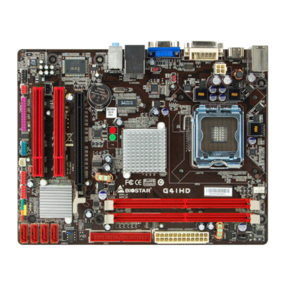 BIOSTAR G41 HD SETUP MANUAL Pdf Download | ManualsLib