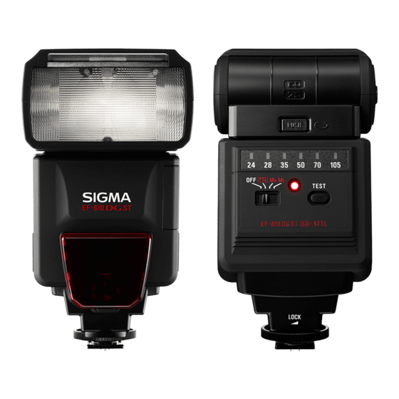 SIGMA EF-610 DG ST SA-STTL MANUAL Pdf Download | ManualsLib