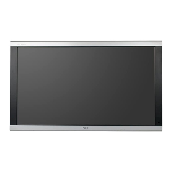 NEC M40 - MULTEOS - 40" LCD TV USER MANUAL Pdf Download | ManualsLib
