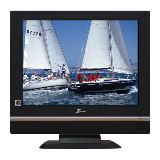 ZENITH Z20LCD1A SPECIFICATIONS Pdf Download | ManualsLib