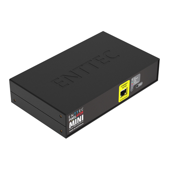 ENTTEC PIXELATOR MINI USER MANUAL Pdf Download | ManualsLib