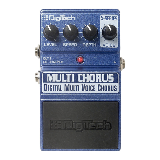DIGITECH MULTI CHORUS MANUAL Pdf Download | ManualsLib