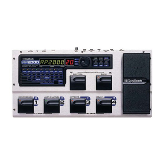 DIGITECH RP 2000 USER MANUAL Pdf Download | ManualsLib