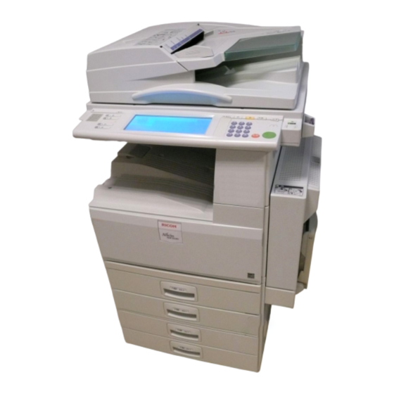 RICOH AFICIO MP 3500SP GENERAL SETTINGS MANUAL Pdf Download | ManualsLib