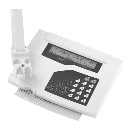 EUTECH INSTRUMENTS CYBERSCAN PH 1100 2100 PHION METER INSTRUCTION ...