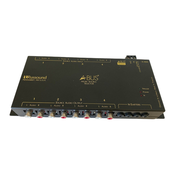 RUSSOUND A-MSS MANUAL Pdf Download | ManualsLib