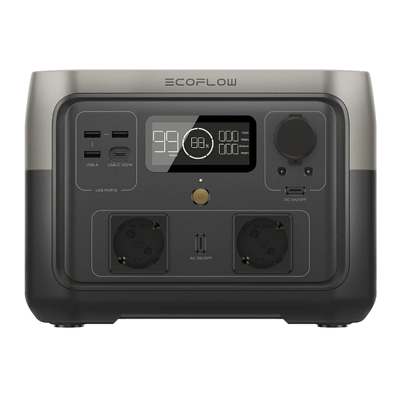ECOFLOW RIVER 2 MAX QUICK START MANUAL Pdf Download | ManualsLib