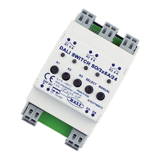 ENCELIUM DALI SWITCH SO INSTALLATION INSTRUCTIONS MANUAL Pdf Download ...