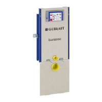 GEBERIT SANBLOC INSTALLATION MANUAL Pdf Download | ManualsLib