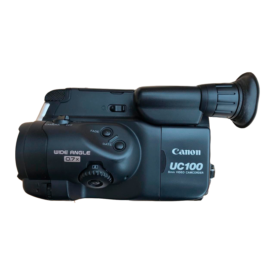 CANON UC 100 INSTRUCTION MANUAL Pdf Download | ManualsLib