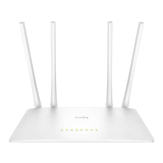 CUDY WR1200 USER MANUAL Pdf Download | ManualsLib