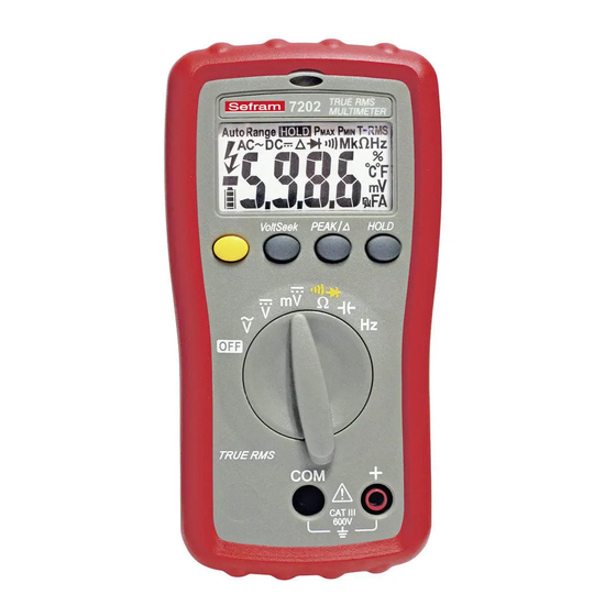 SEFRAM 7202 USER MANUAL Pdf Download | ManualsLib