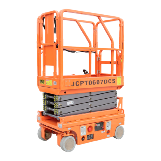 DINGLI JCPT0607DCS OPERATOR'S MANUAL Pdf Download | ManualsLib