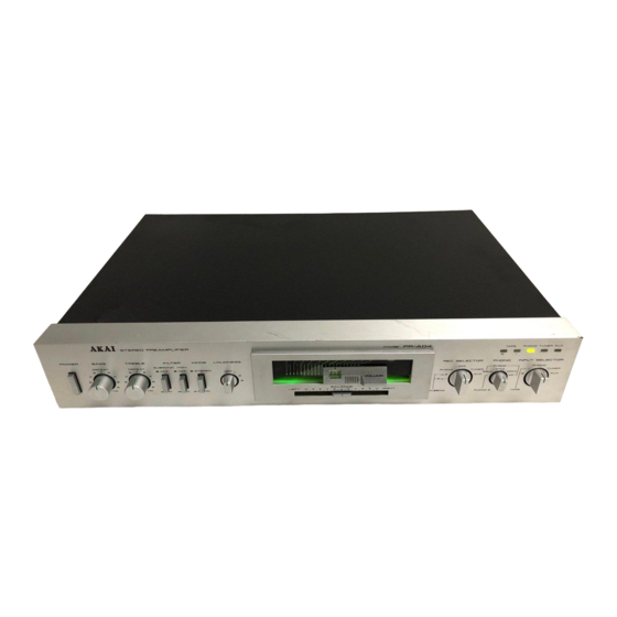 AKAI PA-W04 SERVICE MANUAL Pdf Download | ManualsLib