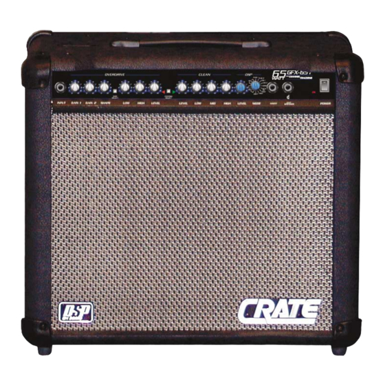 CRATE GFX-65T OWNER'S MANUAL Pdf Download | ManualsLib