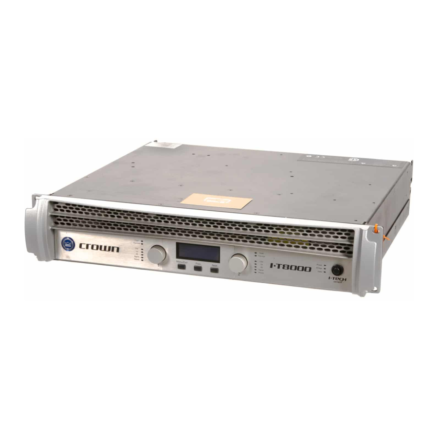 CROWN I-TECH 4000 SPECIFICATIONS Pdf Download | ManualsLib