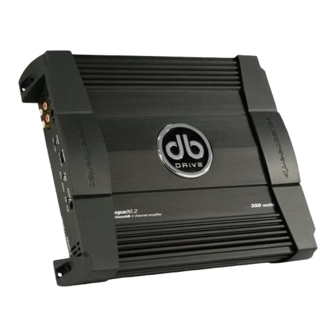 DB DRIVE SPEED SERIES AMPLIFIER SPA SPA1000D INSTRUCTION MANUAL Pdf ...