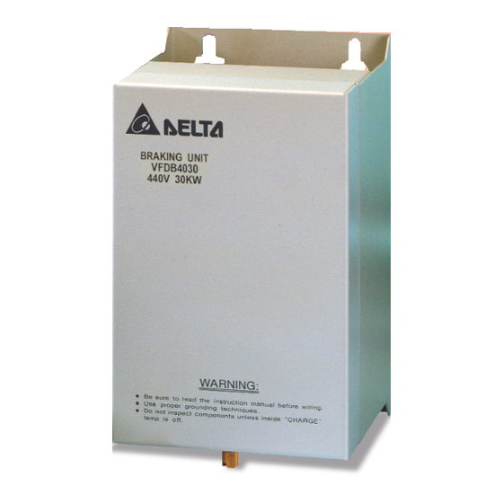 DELTA ELECTRONICS BRAKING MODULES VFDB SERIES INSTRUCTION SHEET Pdf ...