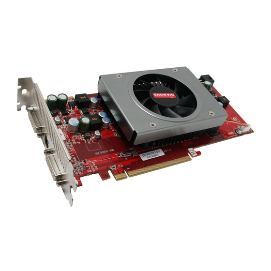 DIAMOND MULTIMEDIA ATI RADEON HD 3850 PCIE SPECIFICATION SHEET Pdf ...