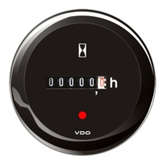 VDO OPERATING HOURS COUNTER INSTALLATION INSTRUCTIONS MANUAL Pdf ...