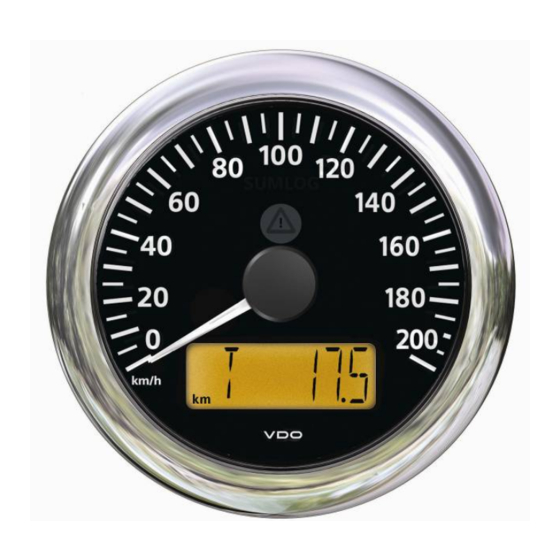 VDO VIEWLINE SPEEDOMETER PRODUCT INFORMATION Pdf Download | ManualsLib