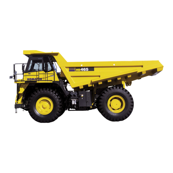KOMATSU HD465-7R BROCHURE Pdf Download | ManualsLib