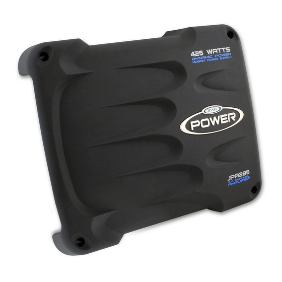 JENSEN JPA285 - AMPLIFIER QUICK START MANUAL Pdf Download | ManualsLib