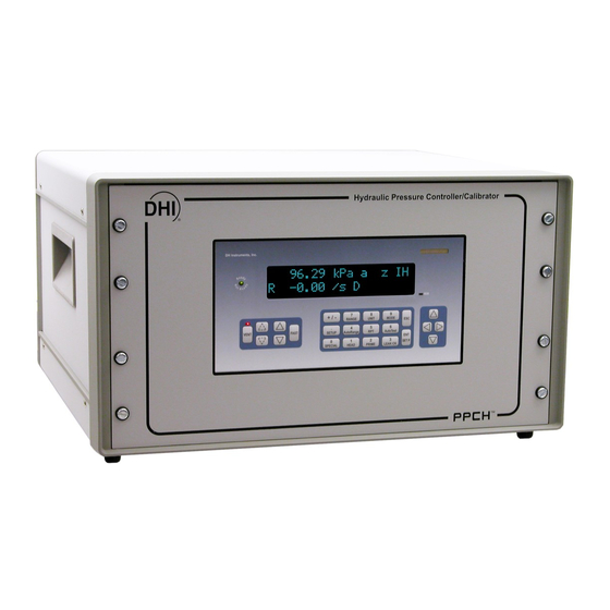 DH INSTRUMENTS PPCH - V1.01 OPERATION AND MAINTENANCE MANUAL Pdf ...