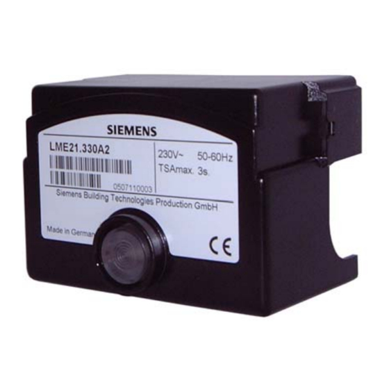 SIEMENS LME SERIES INSTALLATION MANUALS Pdf Download | ManualsLib