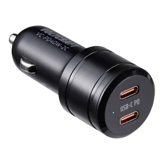 VOLTCRAFT VC-PD40W-2C OPERATING INSTRUCTIONS Pdf Download | ManualsLib