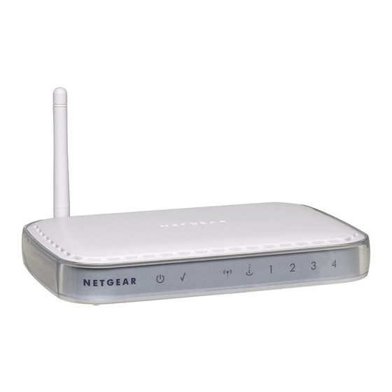 NETGEAR WGT624V4 - 108 MBPS WIRELESS FIREWALL ROUTER REFERENCE MANUAL ...