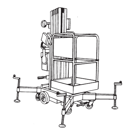 GENIE AWP-30 LIFTING SYSTEM OPERATOR'S MANUAL | ManualsLib