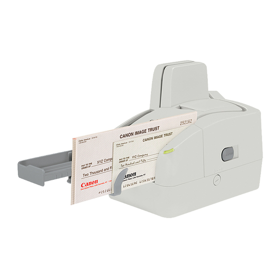 CANON IMAGEFORMULA CR-25 DESKTOP CHECK SCANNER BROCHURE & SPECS Pdf ...