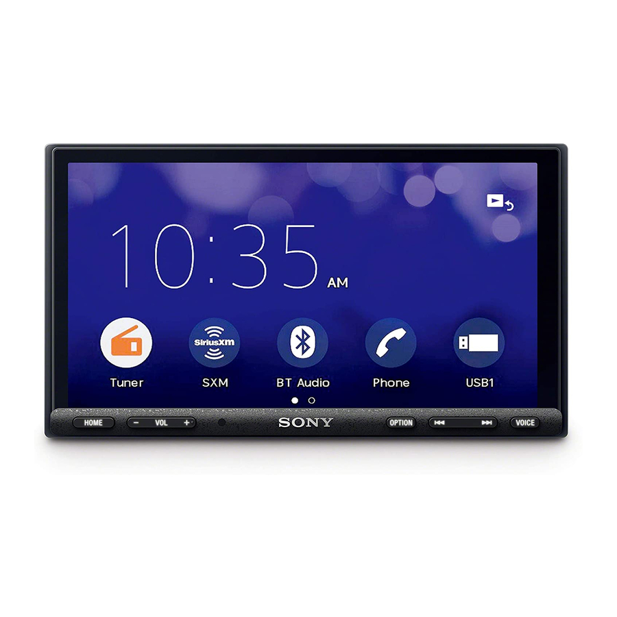 SONY XAV-701BT INSTALLATION/CONNECTIONS Pdf Download | ManualsLib