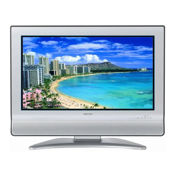 SHARP LC 32SH20U - 32" LCD TV OPERATION MANUAL Pdf Download | ManualsLib
