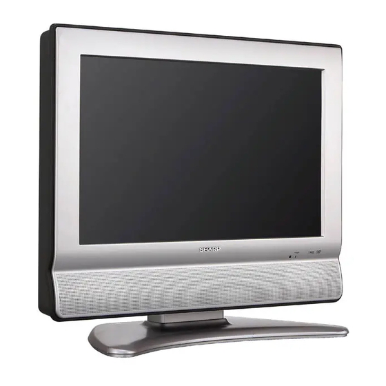 SHARP LC-26DV20U - 26" LCD TV OPERATION MANUAL Pdf Download | ManualsLib