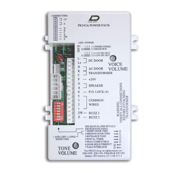 LEE DAN PK-543 WIRING INSTRUCTIONS Pdf Download | ManualsLib